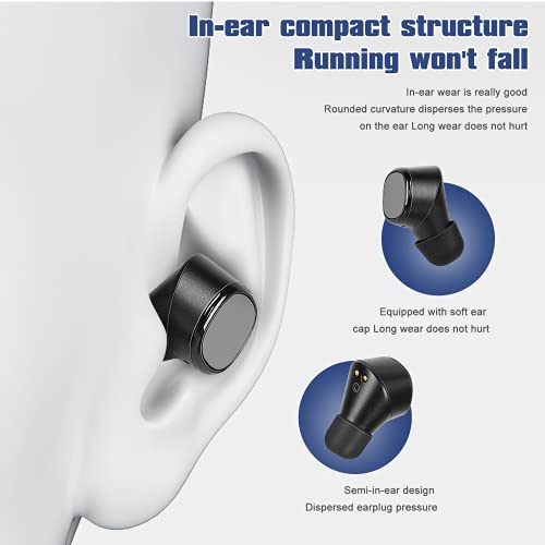 UrbanX X7 Sports Wireless Earbuds 5.0 IPX5 Waterproof Touch Control True Wireless Earbuds with Mic Earphones in-Ear Deep Bass Built-in Mic Bluetooth Headphones for Nokia G10