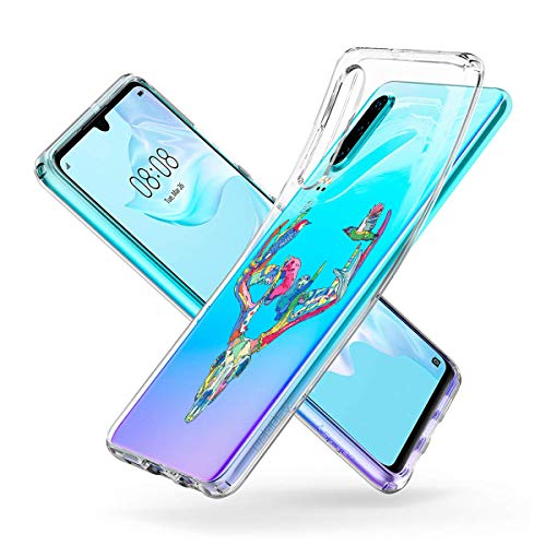 Suhctup Case Compatible with Huawei Nova 2 Plus Transparent, Protective Case Silicone Gel TPU Bumper Fashion Drawings Protective Skin Ultra Inches Anti Shock Case for Huawei Nova 2 Plus (8)
