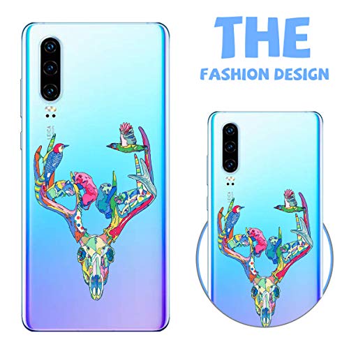 Suhctup Case Compatible with Huawei Nova 2 Plus Transparent, Protective Case Silicone Gel TPU Bumper Fashion Drawings Protective Skin Ultra Inches Anti Shock Case for Huawei Nova 2 Plus (8)