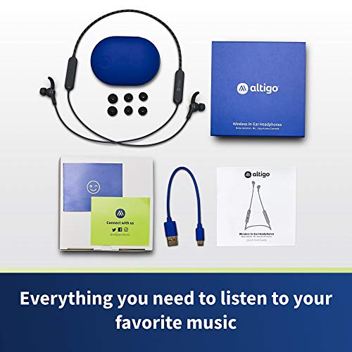 Bluetooth Headphones - Altigo in Ear Wireless Earbuds|Earphones (Black)