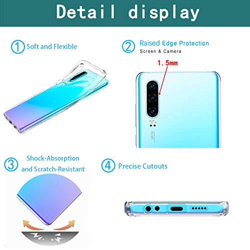 Suhctup Case Compatible with Huawei Nova 2 Plus Transparent, Protective Case Silicone Gel TPU Bumper Fashion Drawings Protective Skin Ultra Inches Anti Shock Case for Huawei Nova 2 Plus (8)