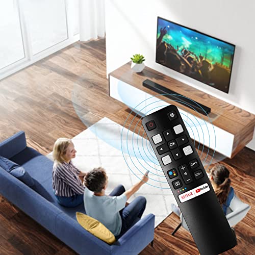 Anloti RC802V Voice Remote Control Rplacement Compatible with All TCL Android 4K UHD Smart TV