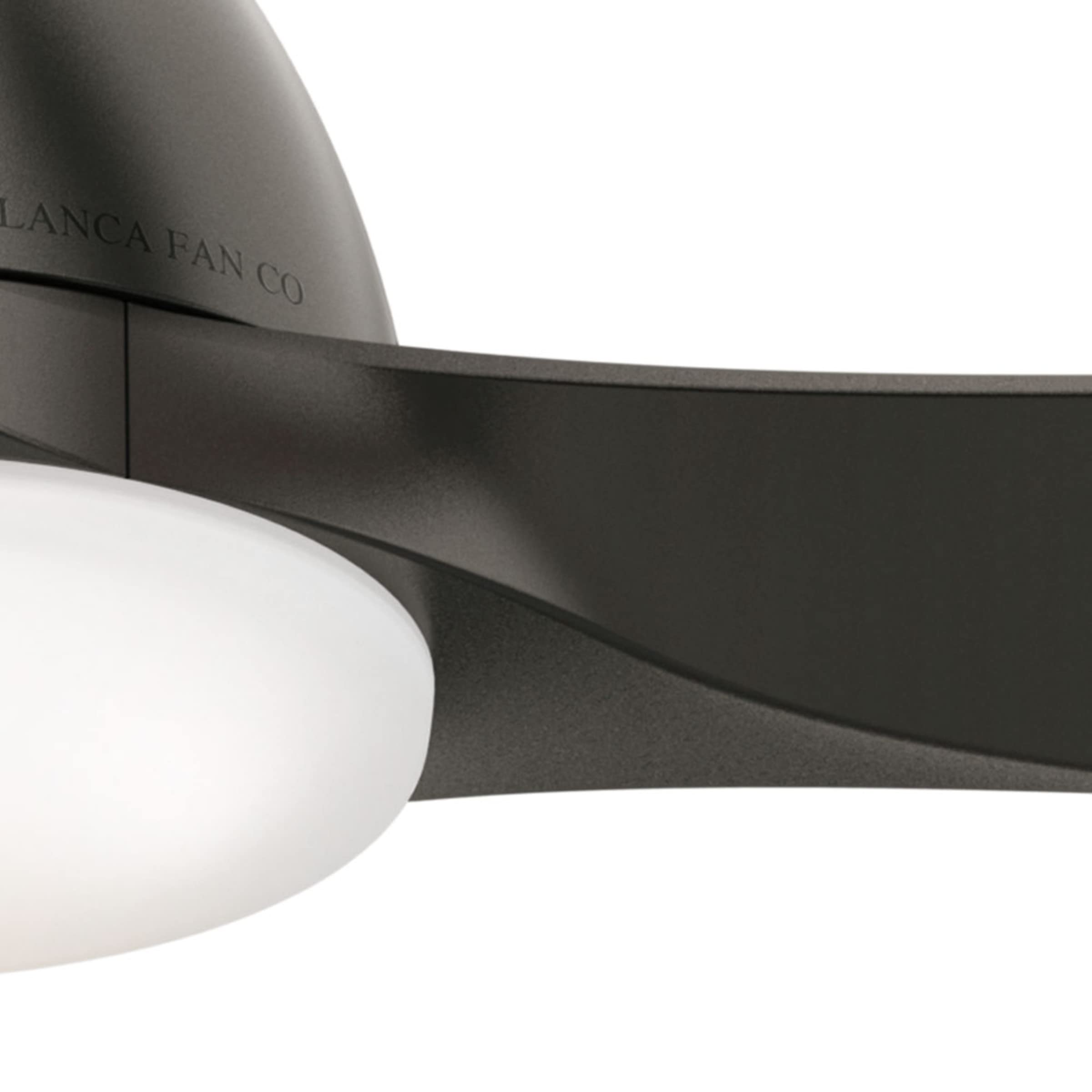 Casablanca Wisp Indoor Ceiling Fan with LED Light and Remote Control, Noble Bronze finish, Large