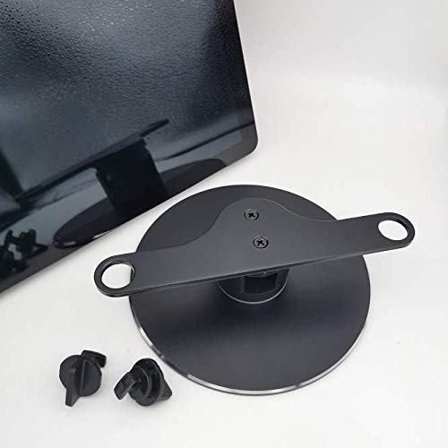 Echo Show Stand Aluminum Stand Easy to Install for Amazon Echo Show 2nd Gen Speaker Accessories Horizontal 360 Rotation Longitudinal Angle Change Base Black