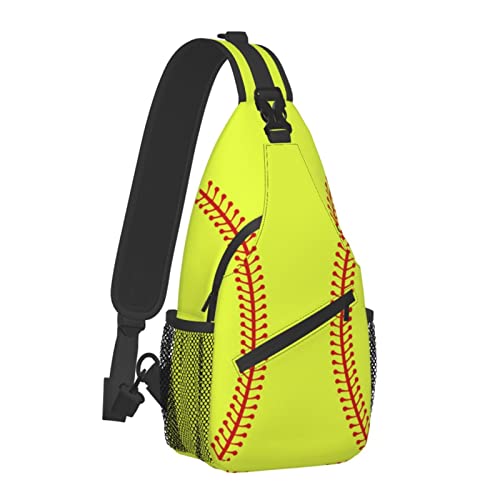 JDEIFKF Softball Sling Bag Chest Bag Sport Softball Crossbody Bags For Mens Womens