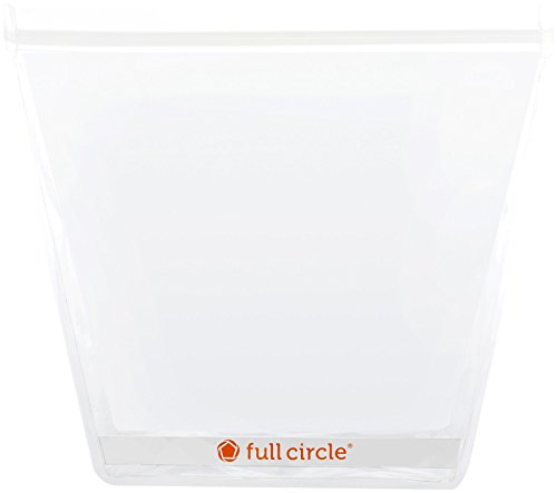 Full Circle ZipTuck Reusable Plastic Storage Bag, Clear