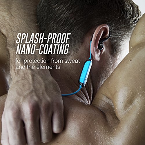 MEE audio X8 Secure-Fit Stereo Bluetooth Wireless Sports In-Ear Headphones (Blue)