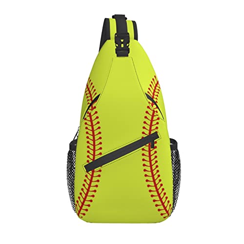 JDEIFKF Softball Sling Bag Chest Bag Sport Softball Crossbody Bags For Mens Womens