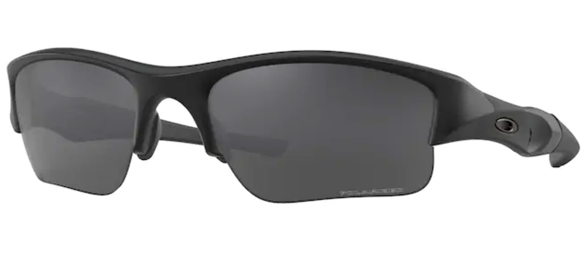 Oakley Men's OO9009 Flak Jacket XLJ Rectangular Sunglasses, Matte Black/Grey Polarized, 63 mm