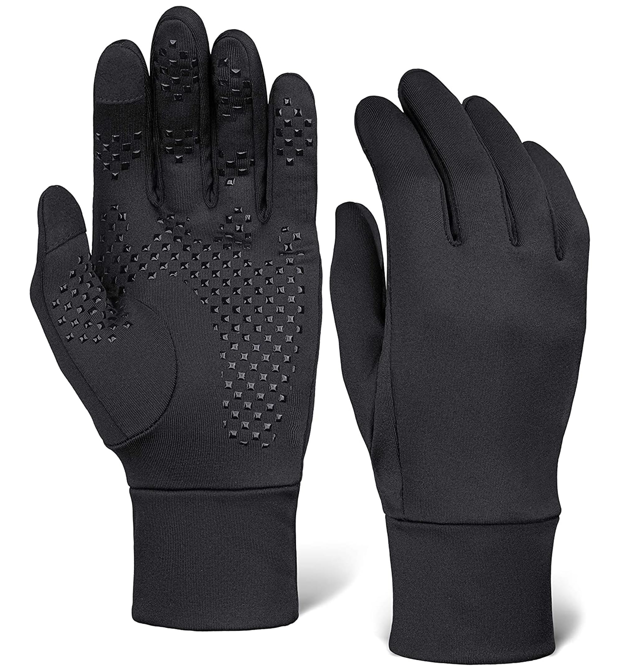 OutdoorEssentials Winter Gloves - Womens and Mens Waterproof Touch Screen Running, Texting, Cycling Gloves - Men or Women Warm Thermal Touchscreen Snow Glove Liners - X-Large