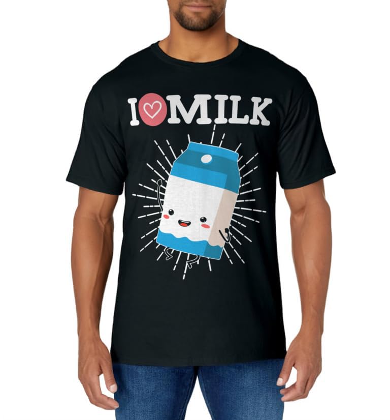 I Love Milk for a Funny Milk Maker Milk Novelty Fan T-Shirt