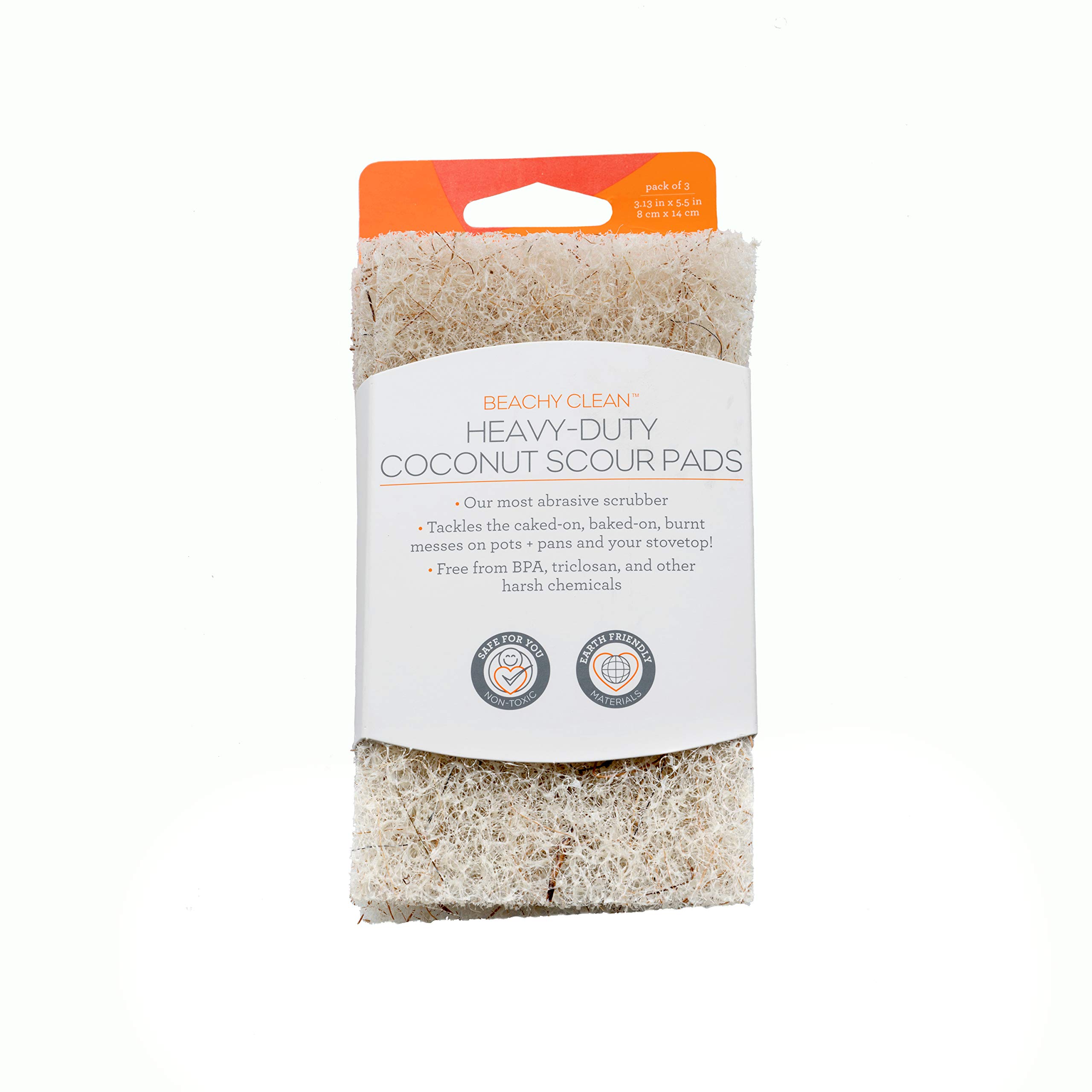 FULL CIRCLE CLEANING PRODUCTS Beachy Clean Heavy Duty Coconut Scour Pads 3pk, 3 CT