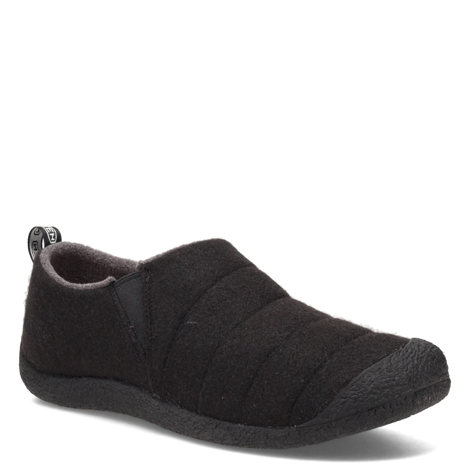 KEEN Men's Howser 2 Casual Comfortable Durable Slippers, Black Felt/Black, 12