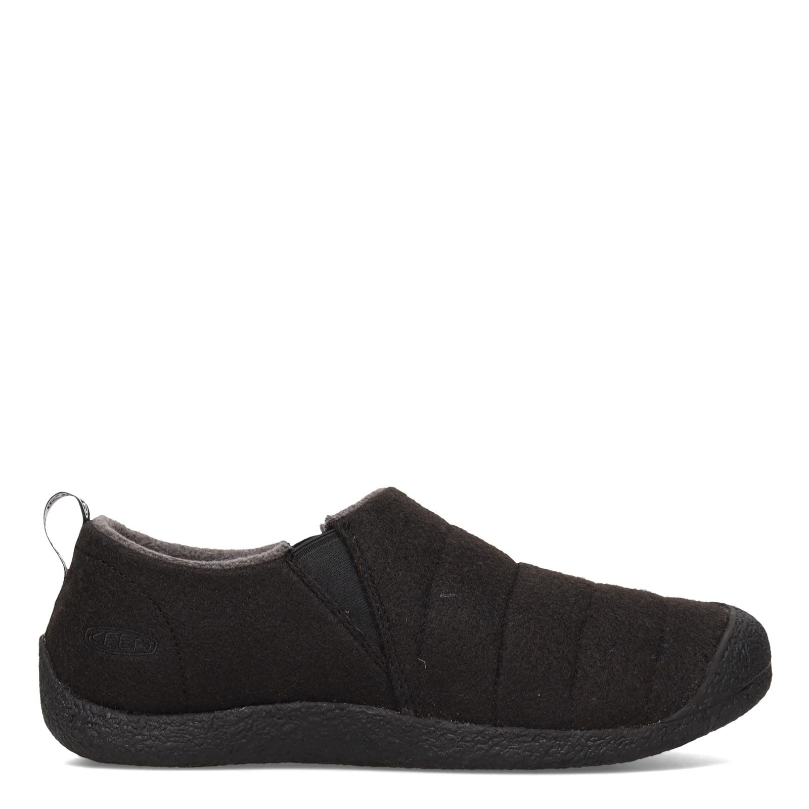 KEEN Men's Howser 2 Casual Comfortable Durable Slippers, Black Felt/Black, 12
