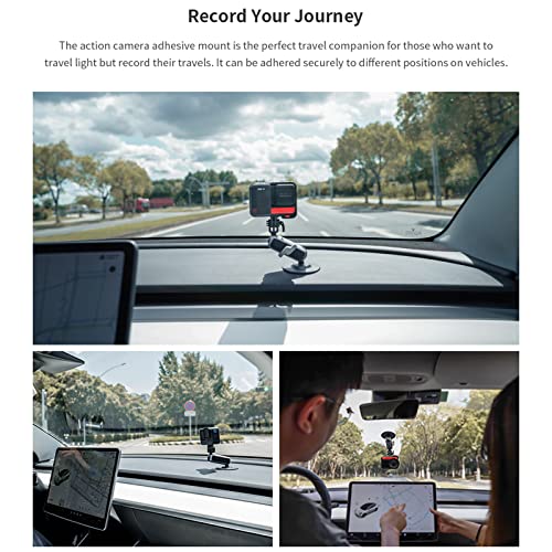 ANXPTIME Quick Release Magnetic Mount 360° Rotation Car Cell Phone Holder Stand for 360 Sports Camera Accessory Action Camera Magnetic Mount