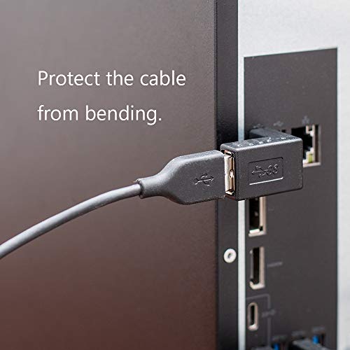 YuCool USB 3.0 Adapter and USB 3.0 Extension Cable, Left and Right Angle Extension Data Cable and Vertical Up and Down Angle Coupler Connector