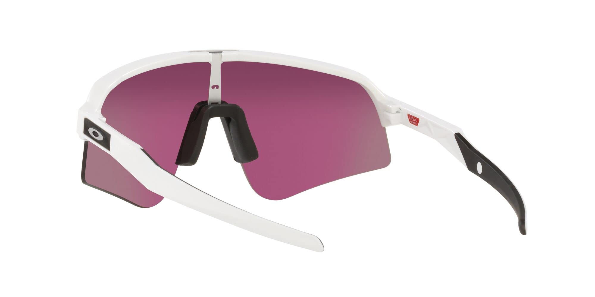 Oakley Men's Oo9465 Sutro Lite Sweep Rectangular Sunglasses, Matte White/Prizm Road Jade, 39 mm