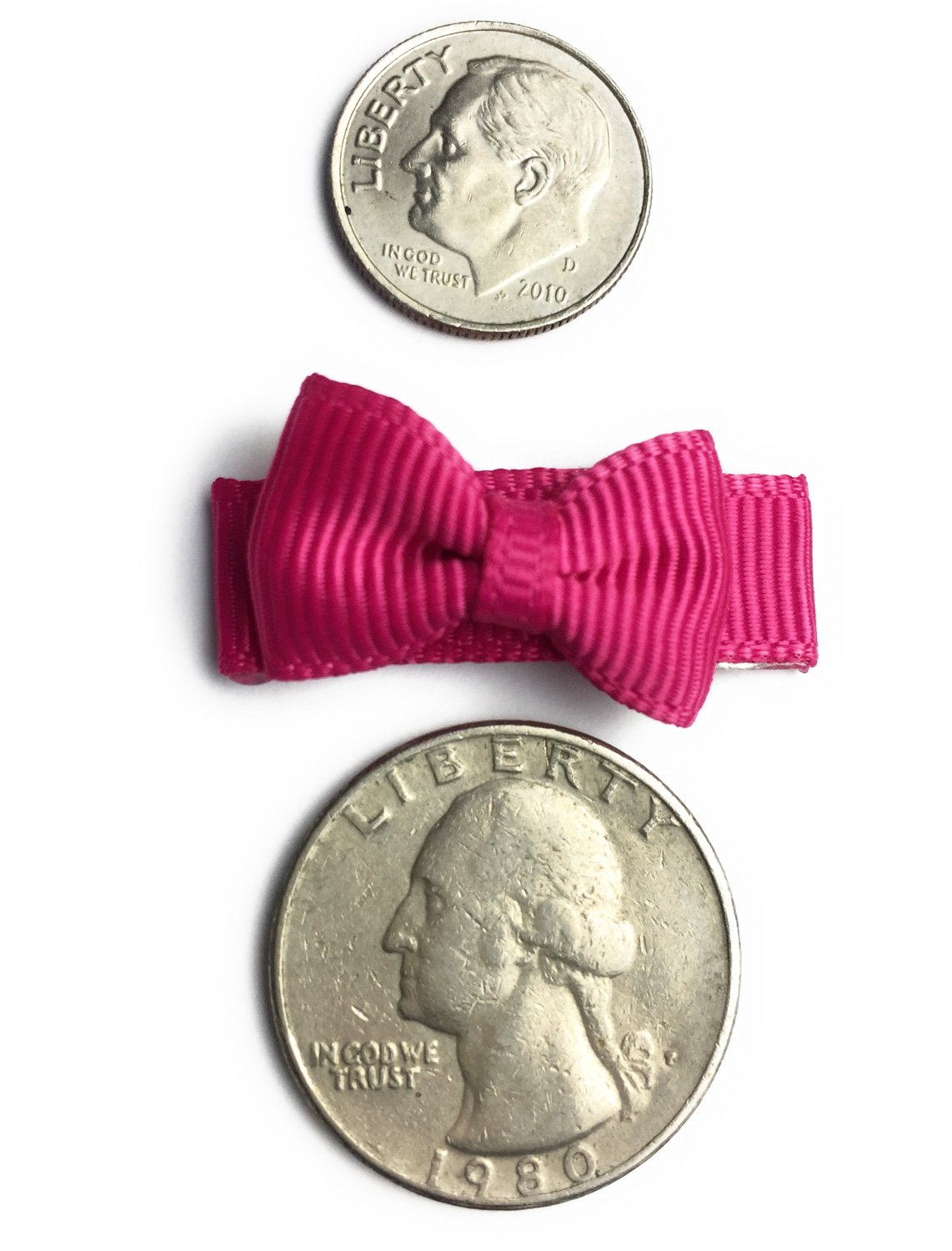 Baby Wisp 5 Tiny Tuxedo Hair Bows Baby Girls Toddlers - Macaroon Gift Set