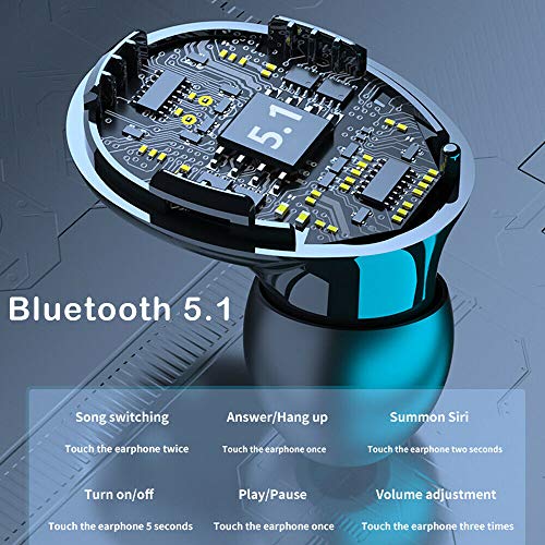 FK Trading Wireless Earbuds Bluetooth 5.1 Earphones for Nokia C100 in Ear Headphones True Stereo Sports Waterproof/Sweatproof Headsets with Microphone