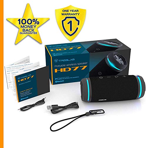 TREBLAB HD77 Ultra Bluetooth Speaker Z2 Over Ear Workout Headphones