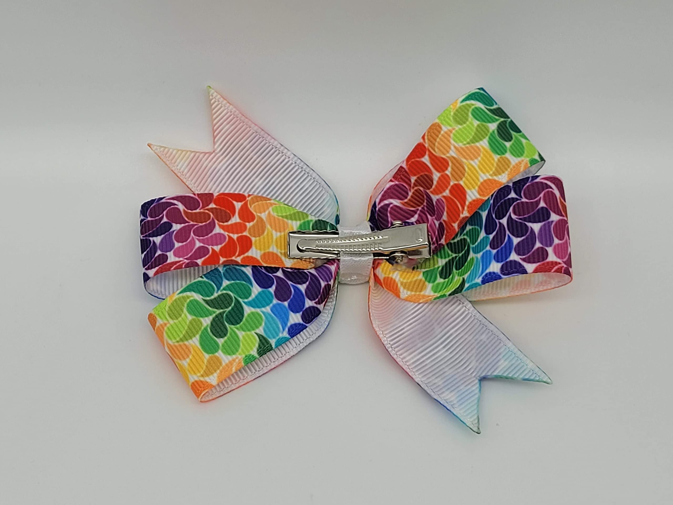 Rainbow Wisps Hair Bow
