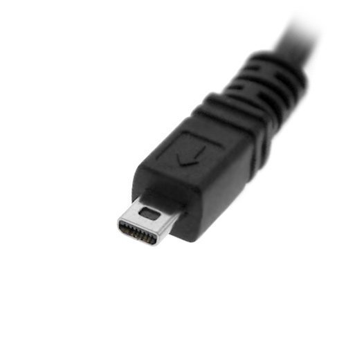 Wetco Black USB 2.0 A to 8-Pin Mini B Cable w/Ferrite - 1M / 3ft for Digital Camera MP3 of Nikon/Fuji/Sony/Olympus/Panasonic