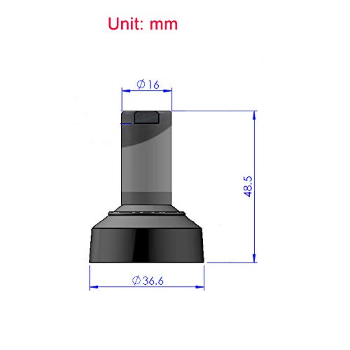 UngSung NMO to 3/8" x 24 Thread Antenna Stud Made by Copper Antenna Mount Adapter for Cell Ham Two Way Radio Antenna (1 PC)