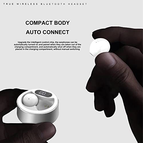 Loluka Invisible Earbuds Mini Hidden Wireless Tiny Earbuds for Small Ears Bluetooth 5.0 Smallest for Music Nude