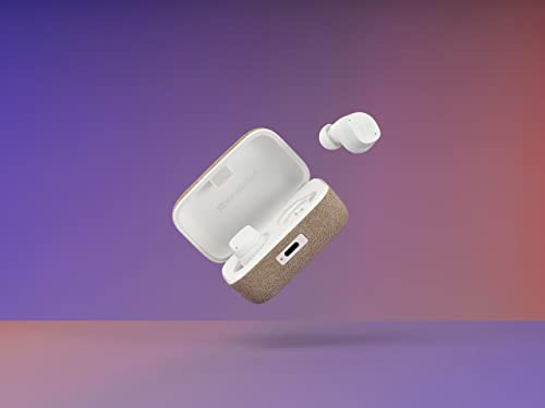 Sennheiser Momentum True Wireless 3 Earbuds -Bluetooth in-Ear Headphones for Music & Calls with Adaptive Noise Cancellation, IPX4, Qi Charging, 28-Hour Battery Life, White 509181 (Renewed)