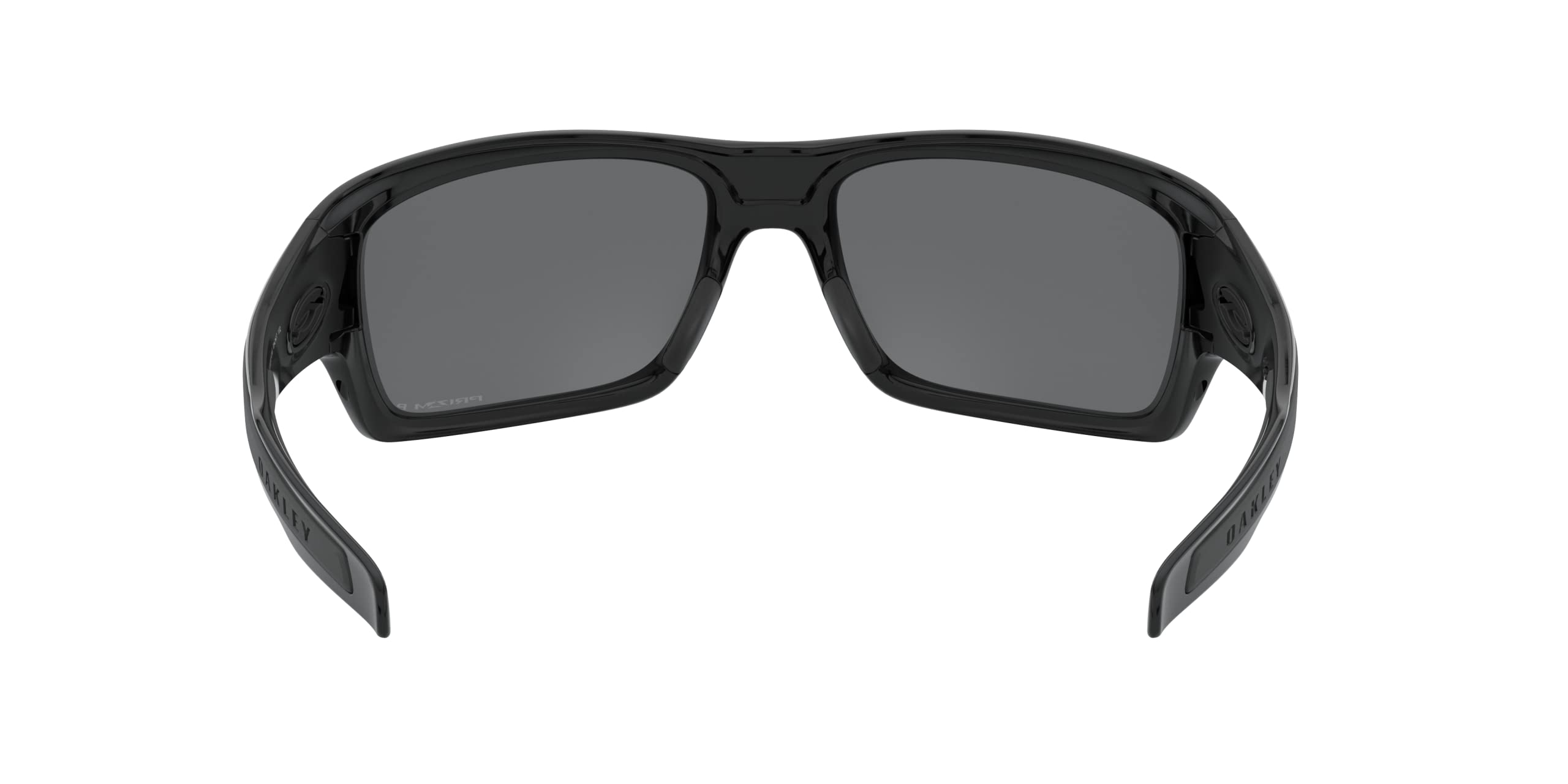 Oakley Men's OO9263 Turbine Rectangular Sunglasses, Polished Black/Prizm Black Polarized, 65 mm