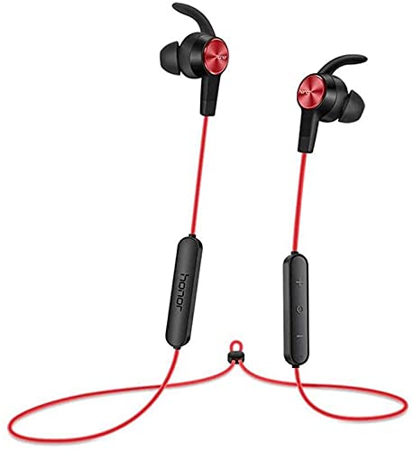 Honor xSports Wireless Bluetooth Headphones Sports Earbuds AM61R IPX5 Waterproof Wireless Music Mic Control Handsfree Noise Cancelling for Running, Gym- International Version (Red)