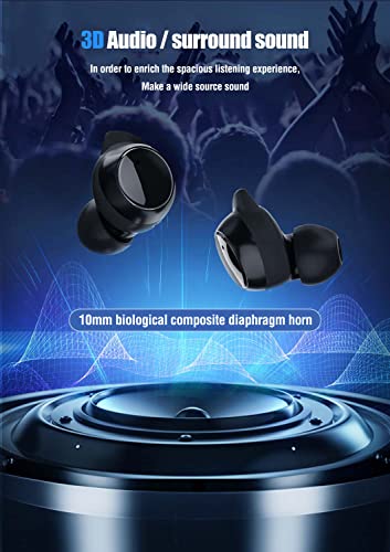 Wireless Earbuds, Bluetooth 5.3 Headset with Dual LED Display, in-Ear Bluetooth Earphones IP7 Waterproof Headphones for Sport,Workout,Gaming