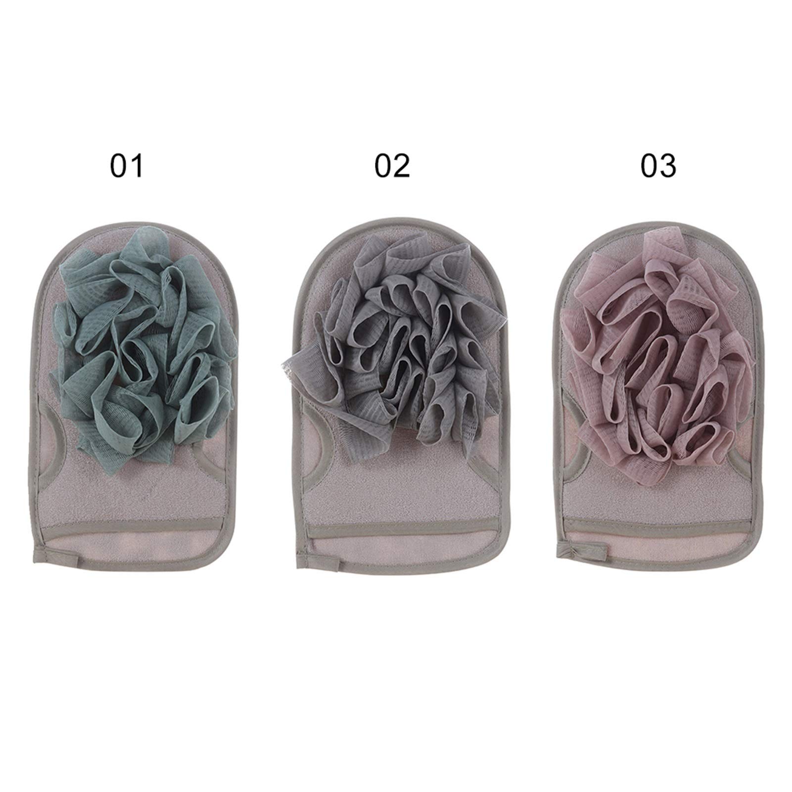 TBMAKE Bath-Sponges 1pc Double Sided Body Cleaning Brush Gloves Home Portable Scrub Bath Sponge Wisp for Shower Scrubber Shower Massage Towel Ball (Size : C)