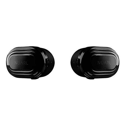 NUARL N10 Plus Active Noise Canceling Completely Wireless Earphones Earbuds Multi-Point Support Bluetooth5.2 7hr Playback aptX AAC with HDSS IPX4 N10PLUS-PB(Piano Black)