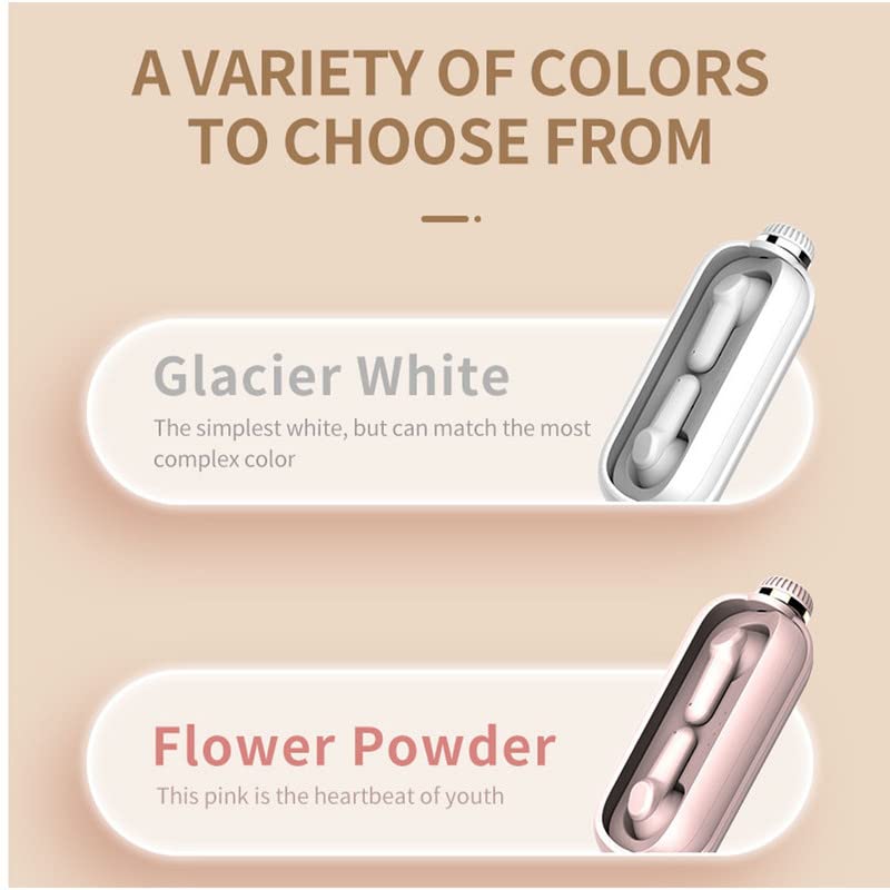 Loluka Bluetooth Headphone Rotate Twist Open True Wireless with Charging Case Earbud Bluetooth Earbuds Stereo Bass Pink Earbuds 5.2 Bluetooth for Music