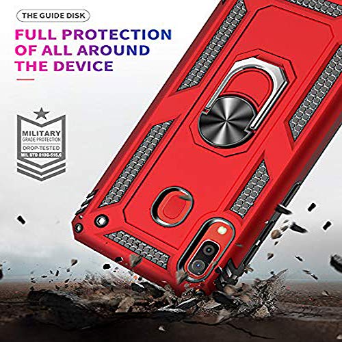 DuoLide for Huawei Y9 2019 / Enjoy 9 Plus Case (Not for Y9 Prime 2019) with Tempered Glass Screen Protector,Hybrid Heavy Duty Dual Layer Anti-Scratch Shockproof Defender Kickstand Case, Black