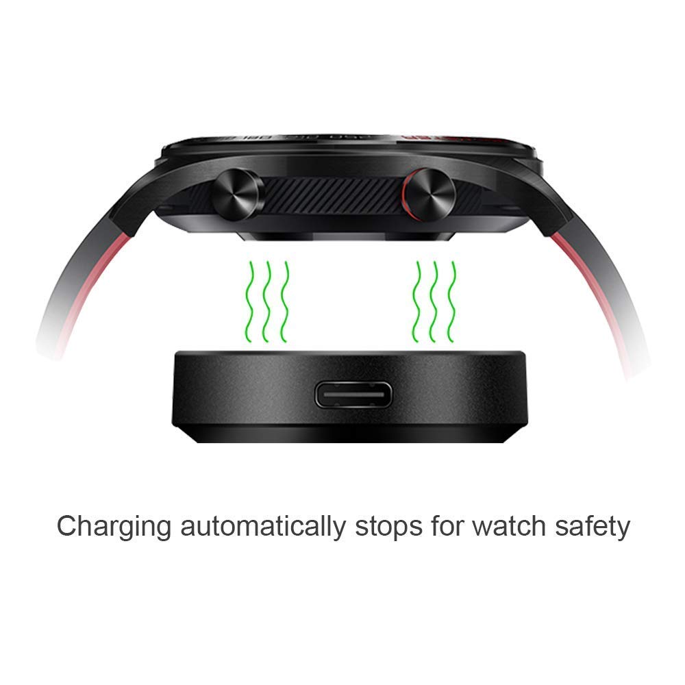 Austuo Charger Compatible with Huawei Watch GT/GT2/GT 2e/GT Classic/GT Sport, Honor Watch Magic/Magic 2/Dream/GS Pro-USB Black Charging Cable