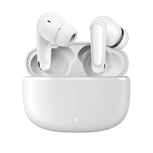 Wireless Earbuds 5.2 Bluetooth Headphones Deep Bass Noise Isolating Earphones with ENC Clear Call Microphone Touch Control IPX4 Sweat Resistant for iPhone 14 Pro Max Samsung S23 Ultra Google Pixel 7 6