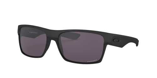 Oakley Men's OO9189 TwoFace Square Sunglasses, Steel/Prizm Grey, 60 mm