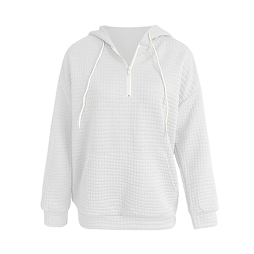 JDHUFEI Oversized Hoodies For Women Casual Sweatshirts drawstring Long Sleeve Pullover Twist Texture Loose Fall Outfits Tops