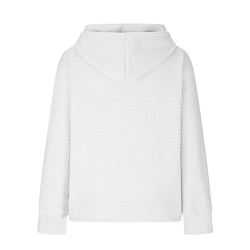 JDHUFEI Oversized Hoodies For Women Casual Sweatshirts drawstring Long Sleeve Pullover Twist Texture Loose Fall Outfits Tops