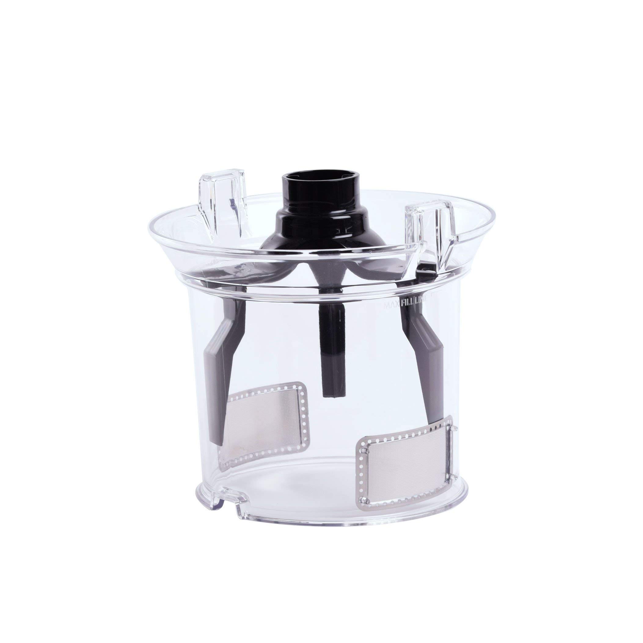 Nutramilk Nut Milk Processor Bowl - Portable Nut Butter & Non-Dairy Milk Maker (2L, Stainless Steel, Dishwasher Safe)
