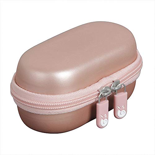 Hermitshell Hard Travel Case for TOZO T10 TWS Bluetooth 5.0 Earbuds True Wireless Stereo Headphones (Rose Gold)