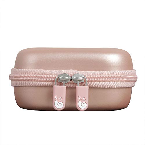 Hermitshell Hard Travel Case for TOZO T10 TWS Bluetooth 5.0 Earbuds True Wireless Stereo Headphones (Rose Gold)