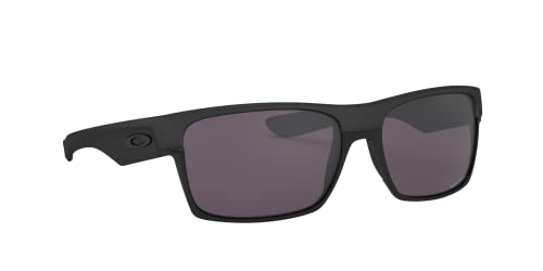 Oakley Men's OO9189 TwoFace Square Sunglasses, Steel/Prizm Grey, 60 mm