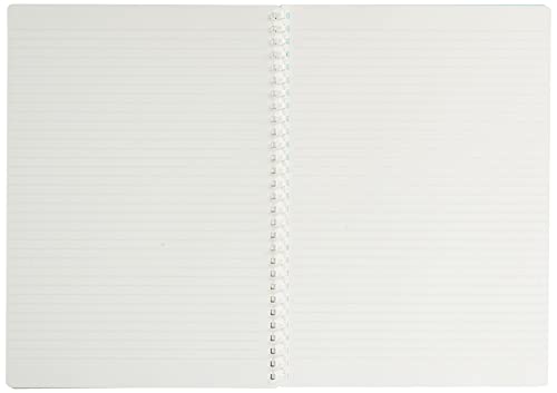 KOKUYO Spiral Lined Notebook, 10'' x 7'' Pastel Journal B5 Soft Ring Notebooks with Dot 6 mm Ruled, 40 Sheets, Light Blue 1 Subject Notebook, Note Taking for School. Japan Import (SU-SV301BT-LB)