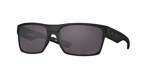Oakley Men's OO9189 TwoFace Square Sunglasses, Steel/Prizm Grey, 60 mm