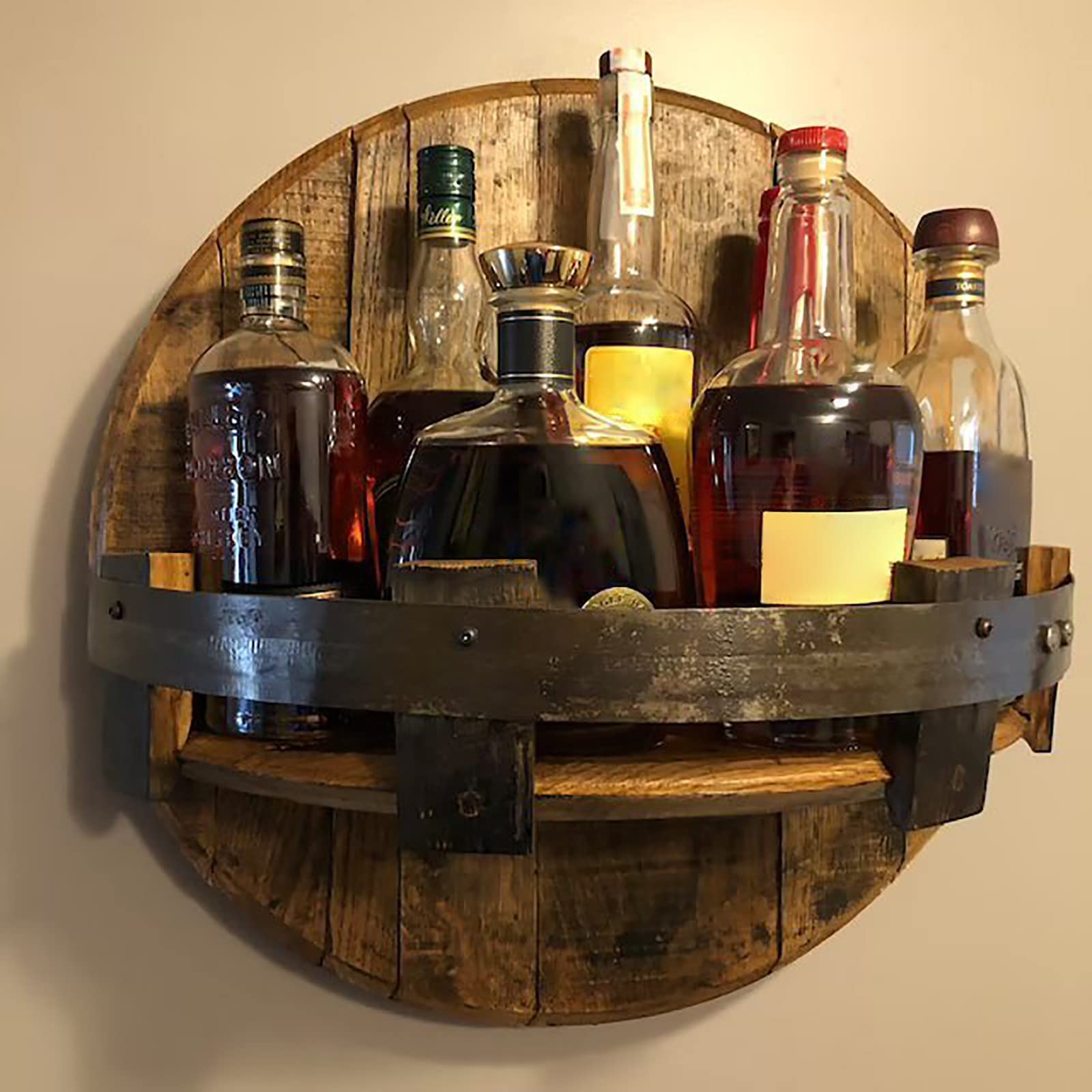 Wall Mount Wine Rack - Wood Wine Storage Racks - Storage Rack Home Decor Whiskey Wine Accessories Display Shelf for Home Kitchen Bar Cabinets (1PC)