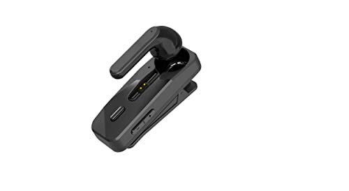 Bluetooth Headset with MIC, Bluetooth 5.1 Bluetooth earpiece, in-Ear Wireless Earphones for Anti-Loss 2022 Wireless Earbuds Business,Office and Driving.(Black, 30 Days Free Replacement)