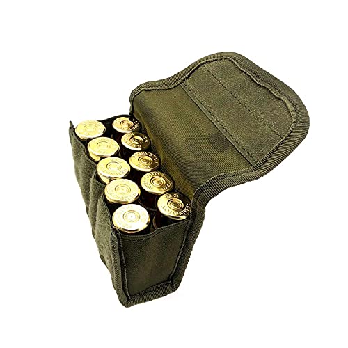 Hunting 10 Round Tactical Molle Cartridge Shell Holder Ammo Bag (Green)